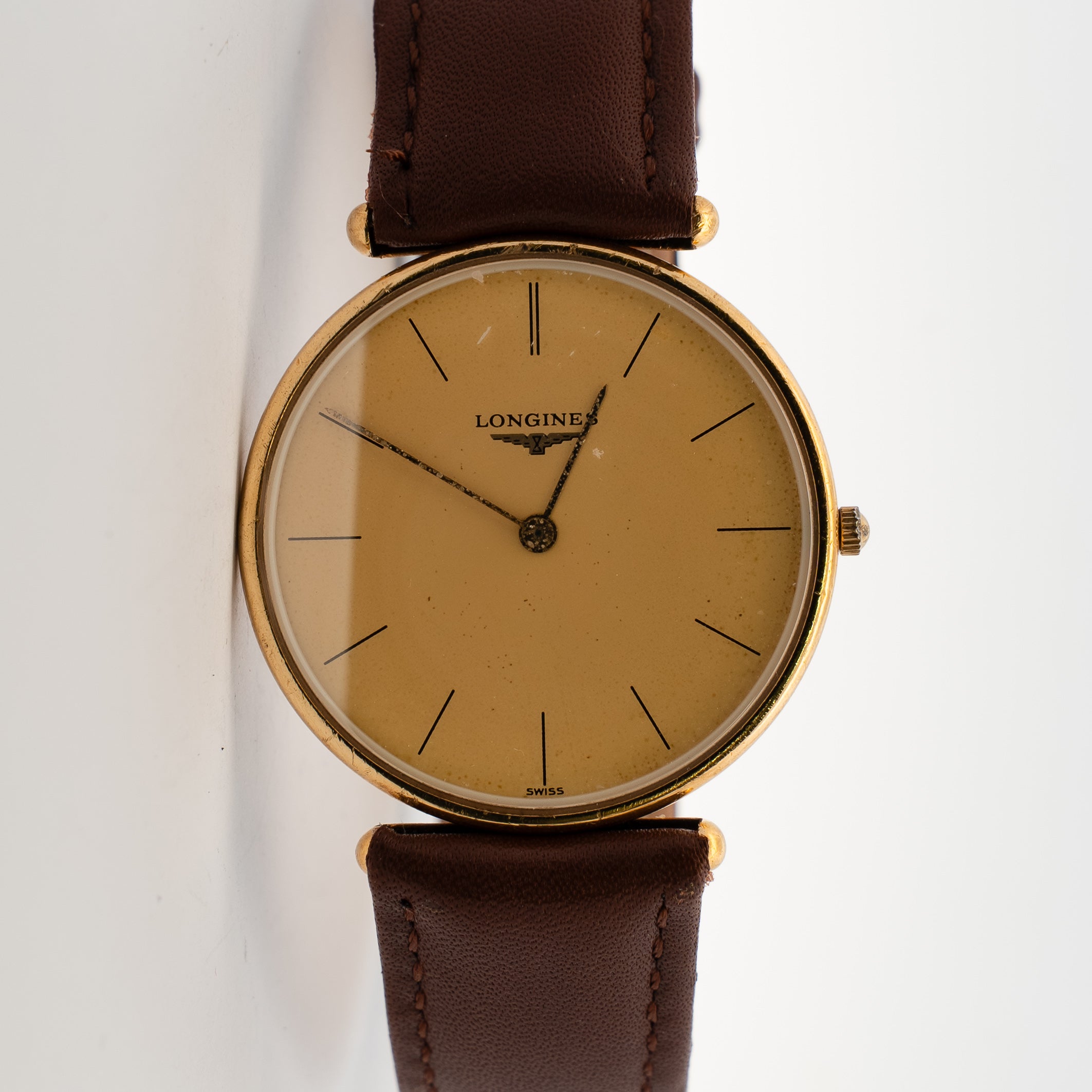 Longines 18ct Gold Ultra-Thin Vintage Watch – LuvLuxe
